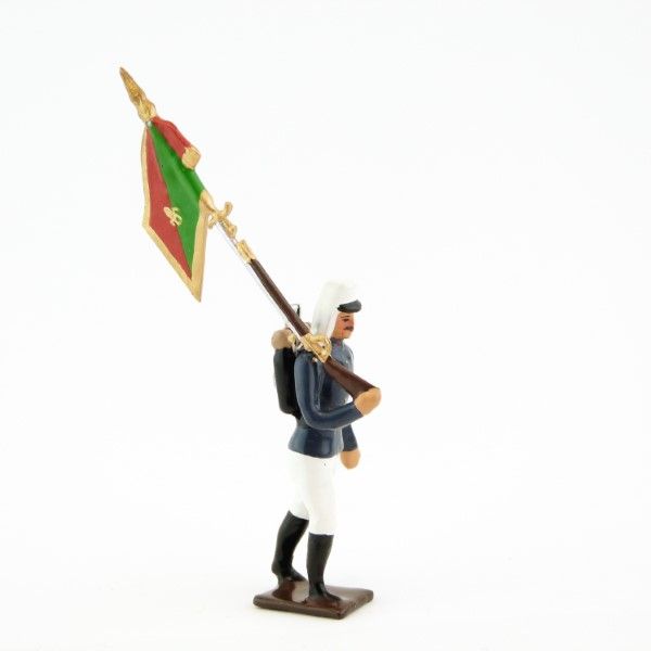 porte-fanion de la légion tenue bleue (maroc) en tunique (1910 ...