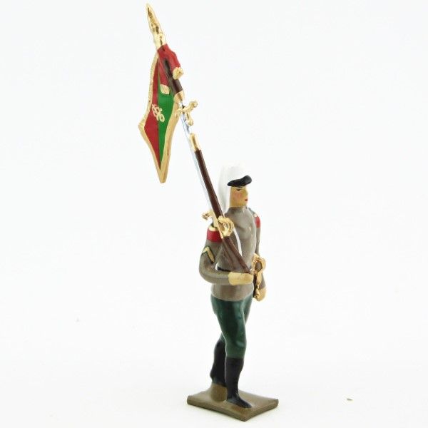 porte-fanion de la légion étrangère en tunique - Soldats de Plomb