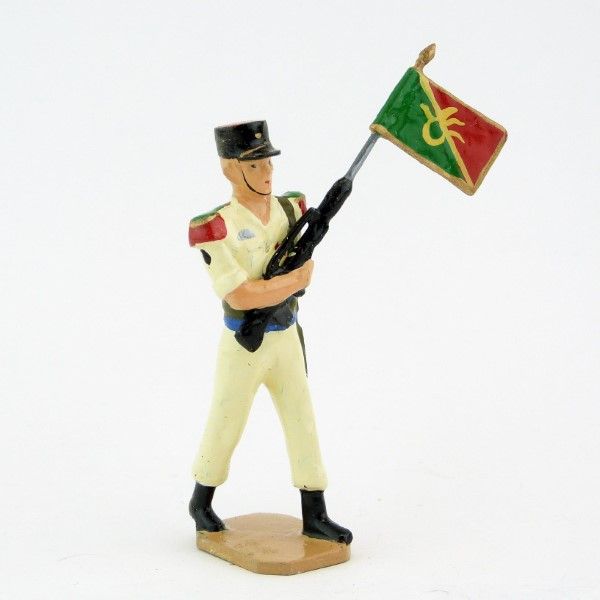 Porte fanion, tenue Sable - Légion Etrangère (S.E.A) - Soldats de Plomb