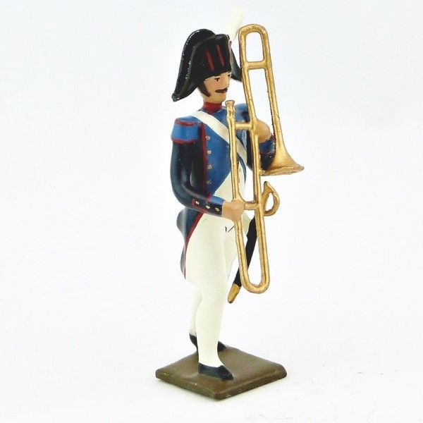 saqueboute / trombone à coulisse de la musique du 18ème de ligne ...