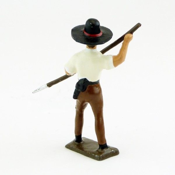 Mexicain plantant sa lance vers le sol - Soldats de Plomb